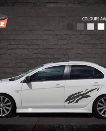 Triton 4WD Rear Side Bed Decals | Mitsubishi Vehicle Graphics NZ