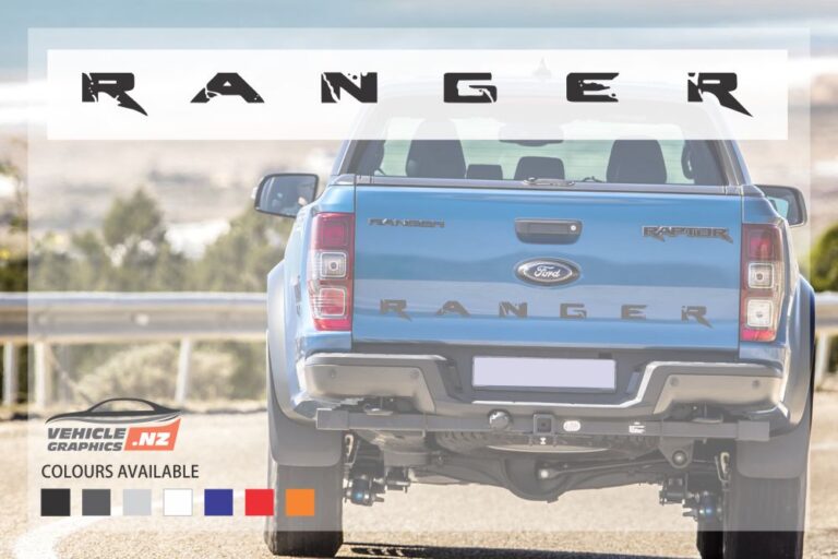 Ford Ranger Tailgate Stylish Lettering Decal | Ford Vehicle Decals