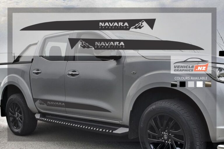 Nissan Navara Mountain Side Stripes Decals | Nissan Vehicle Decals