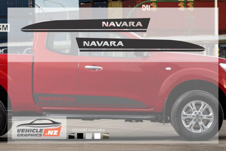 Nissan Navara Text Side Stripes | Nissan Vehicle Decals