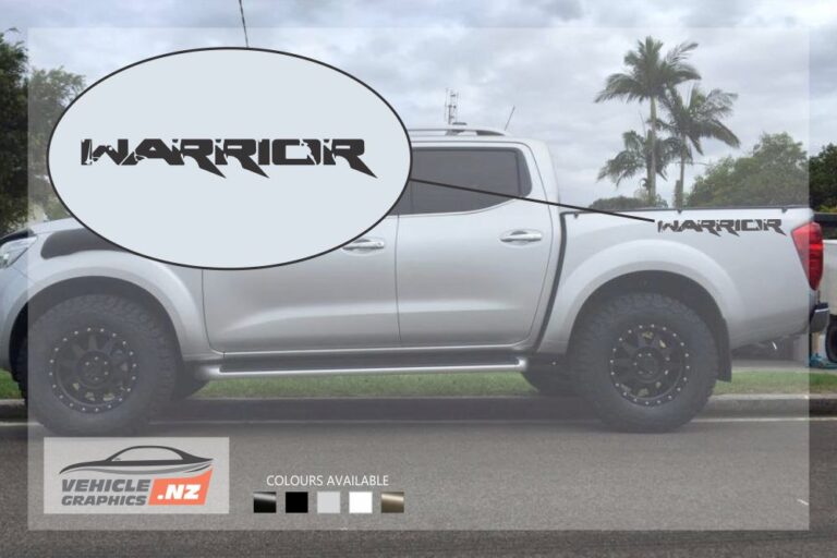 Nissan Navara Warrior Side Bed Decals | Nissan Vehicle Decals