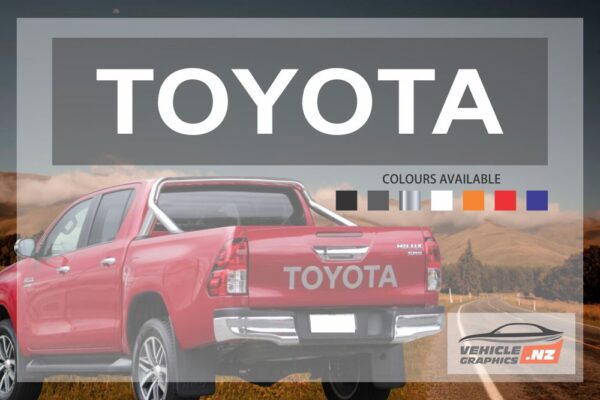 TOYOTA VEHICLE DECALS - Toyota Vinyl Stickers - Vehicle Graphics NZ
