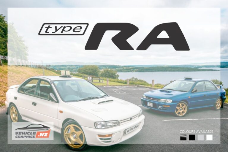 Subaru Type RA Decal | Subaru Decals | Vehicle Graphics NZ