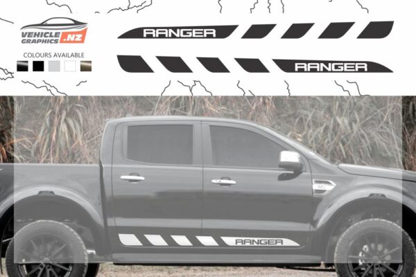 Ranger Side Stripes Graphic Kit | Ford | Vehicle Graphics NZ
