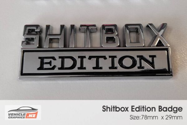 Shitbox Edition Badge | Generic Decals | Vehicle Graphics NZ