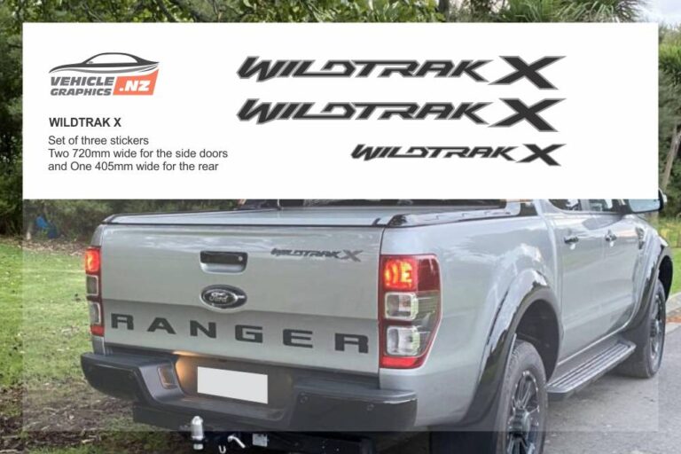 Ford Ranger Wildtrak X Decals | Ford Decals | Vehicle Graphics NZ